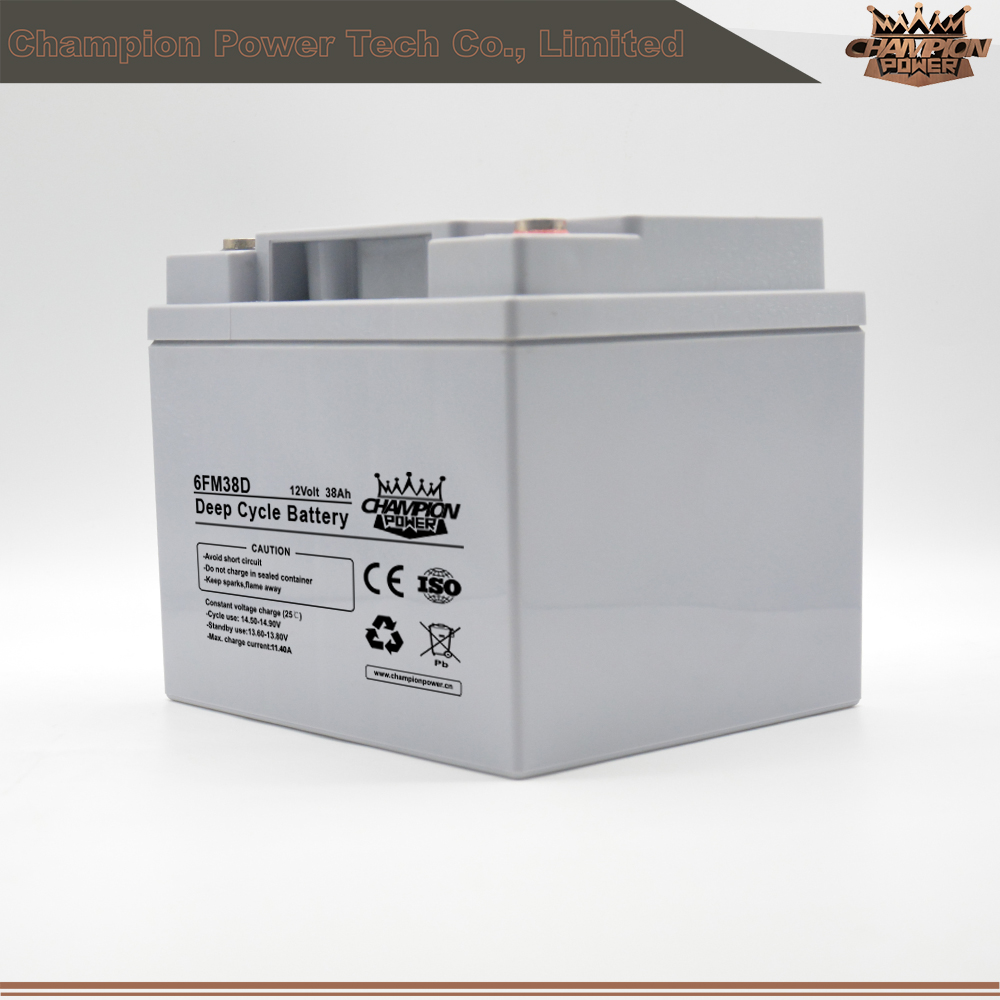 6FM38D 12V38Ah Deep Cycle Battery - Buy deep cycle battery, Solar Power ...